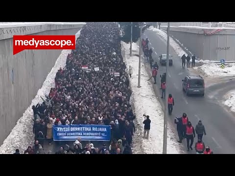 Diyarbakır'da Halep protestosu! \