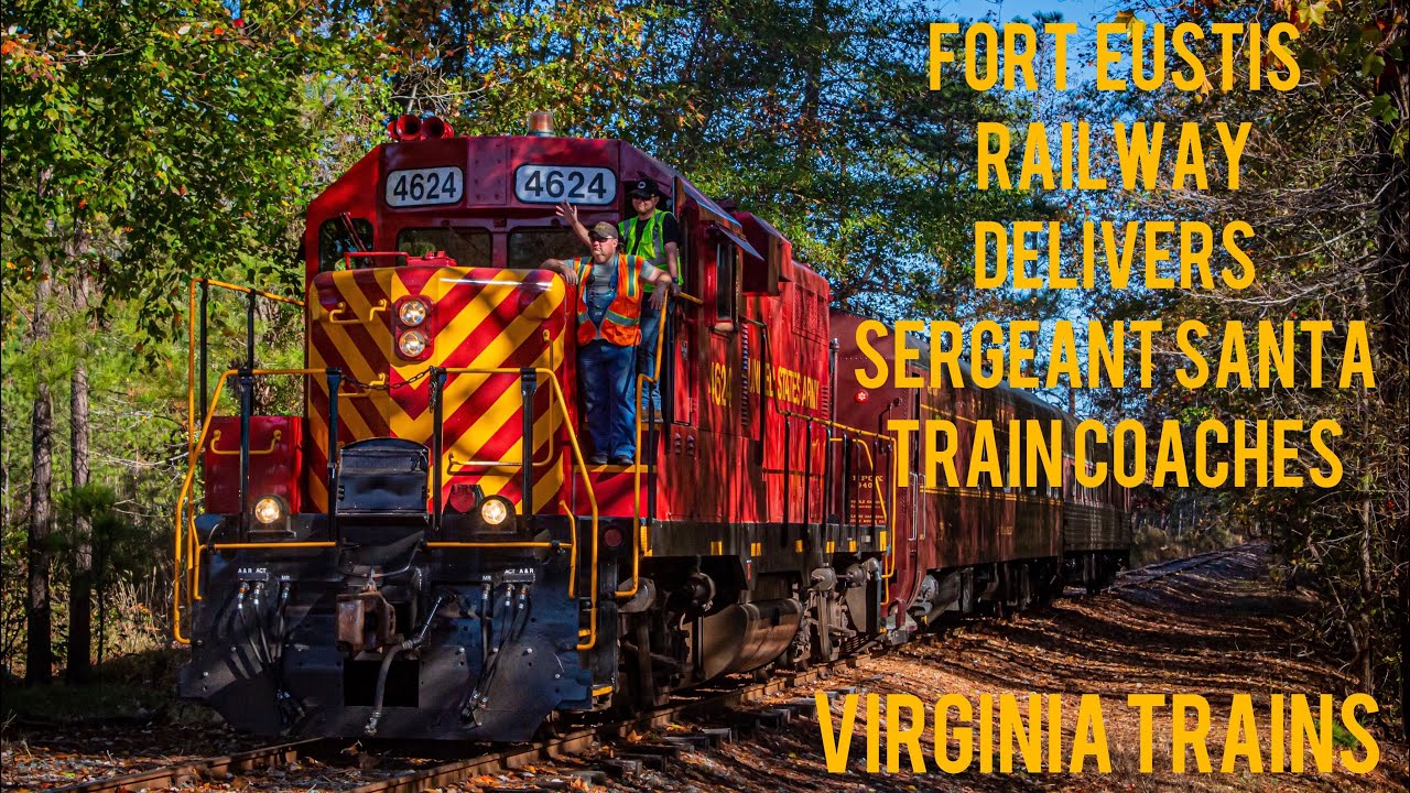 Virginia Trains - Fort Eustis Railway delivers Sergeant Santa train ...