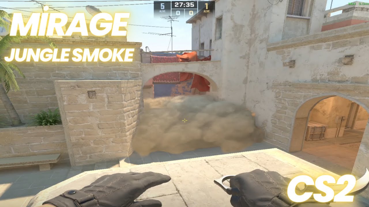 CS2 MİRAGE JUNGLE SMOKE(EASIER THAN THE CLASSİC ONE!) - YouTube
