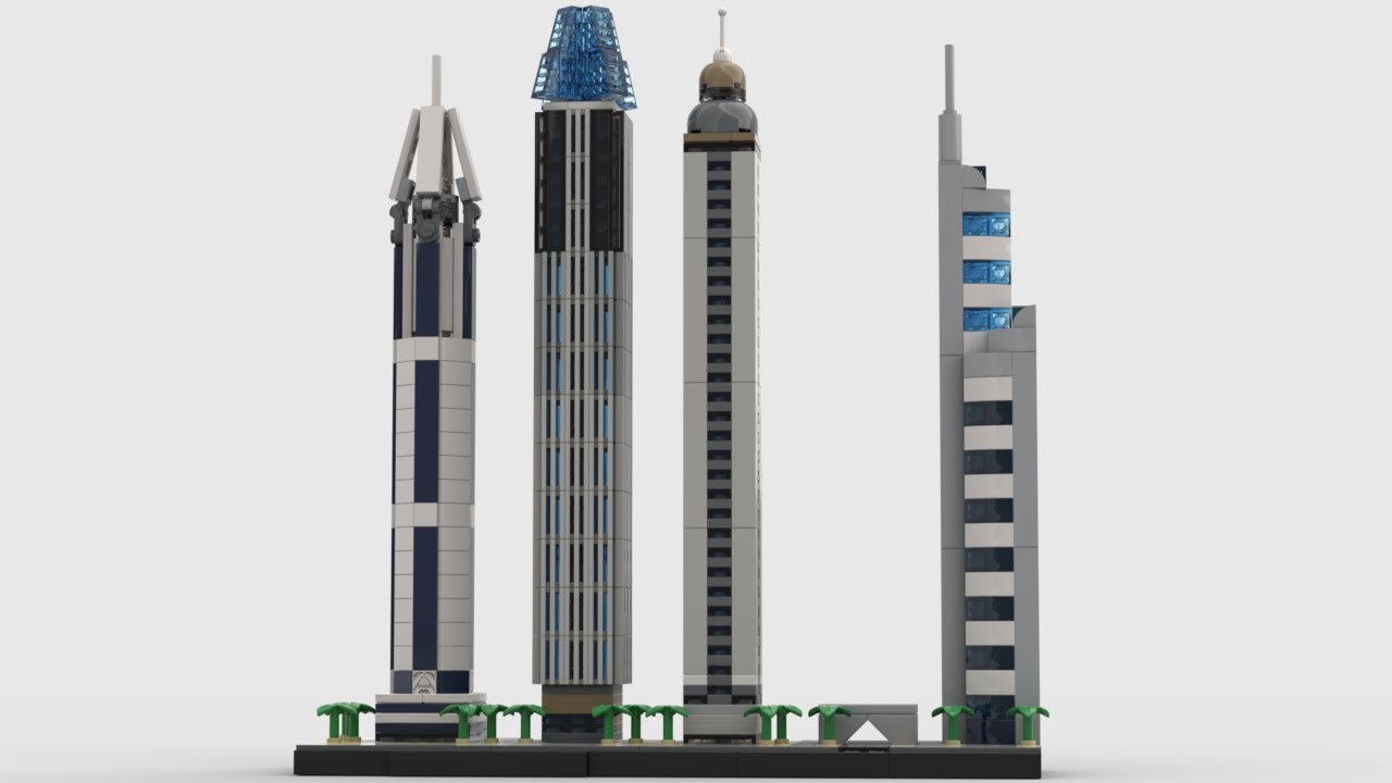 I built the west part of DUBAI with LEGOS!!! Custom lego architecture ...