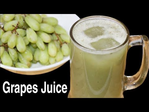 Green Grape Juice Recipe | Refreshing Grape Juice | Famous indian ...