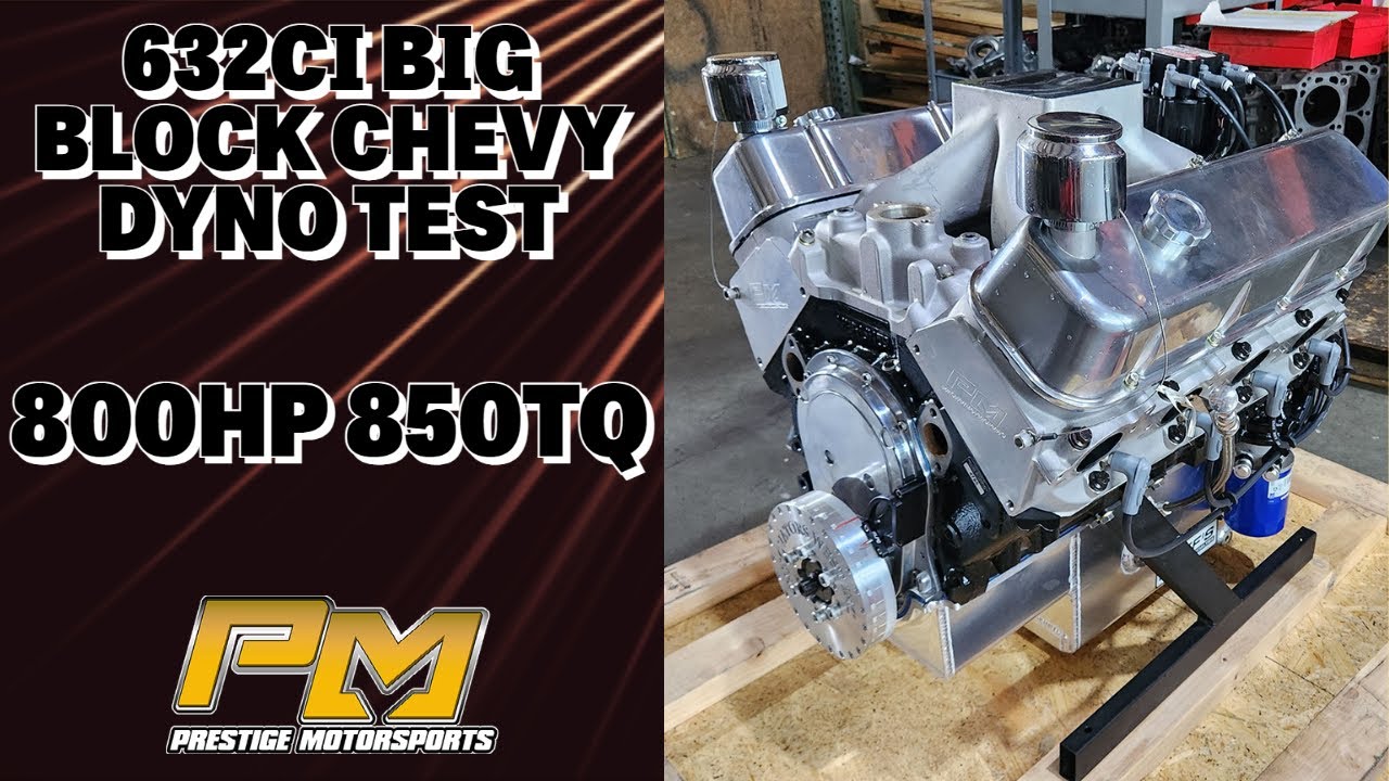 800HP 850TQ 632ci Big Block Chevy Airboating Engine Dyno Testing at ...