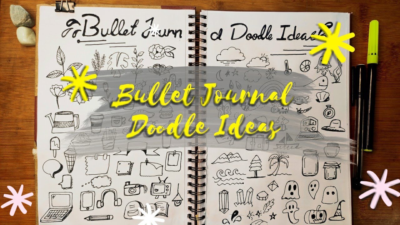 Bullet Journal Doodle Ideas | Icon doodles | Doodle with me - YouTube