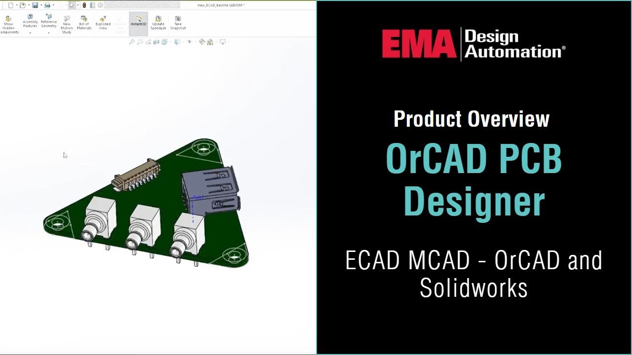 ECAD MCAD - OrCAD and Solidworks - YouTube