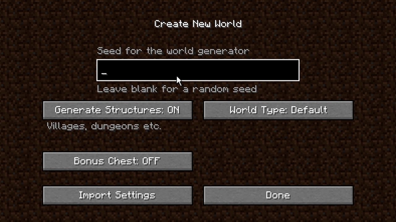 Como colocar seed no minecraft! - YouTube