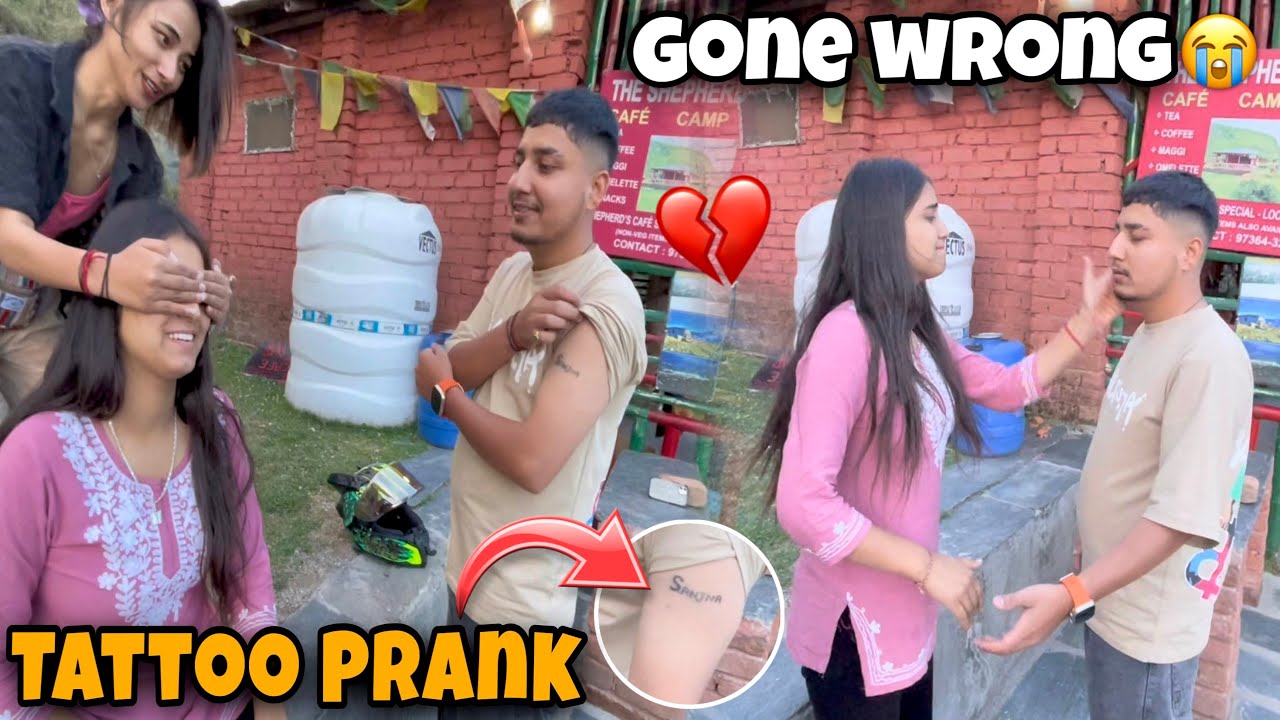 Fake Tattoo prank on Best friend🥰 Gone wrong💔 | Harshit walia - YouTube