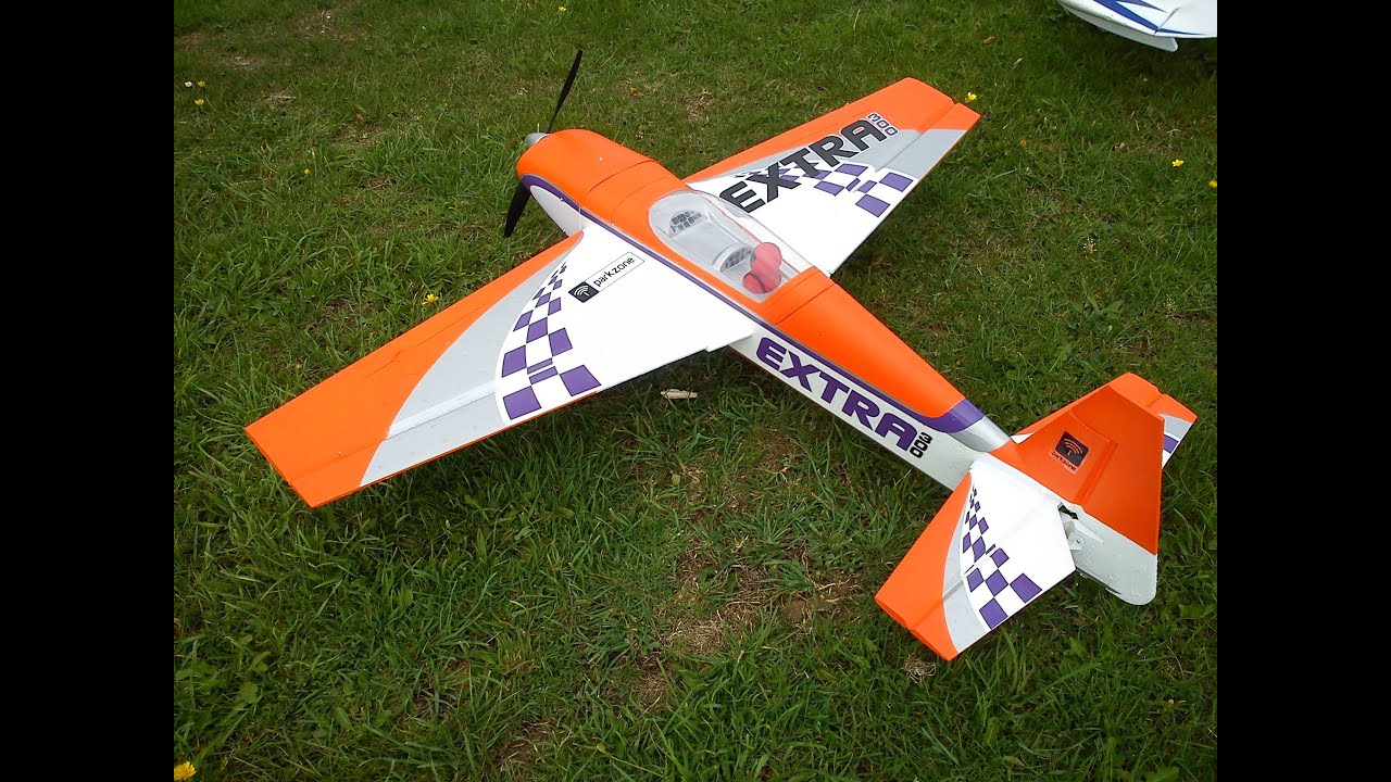 Parkzone Extra 300 Maiden - With stunts rolls flicks snaps inverted ...