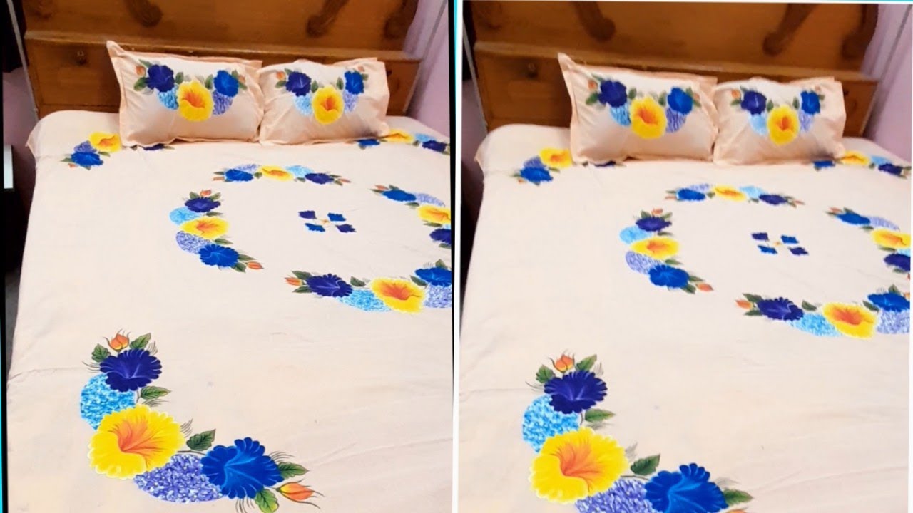 new design bed sheet painting,new design painting,bed sheetpainting ...