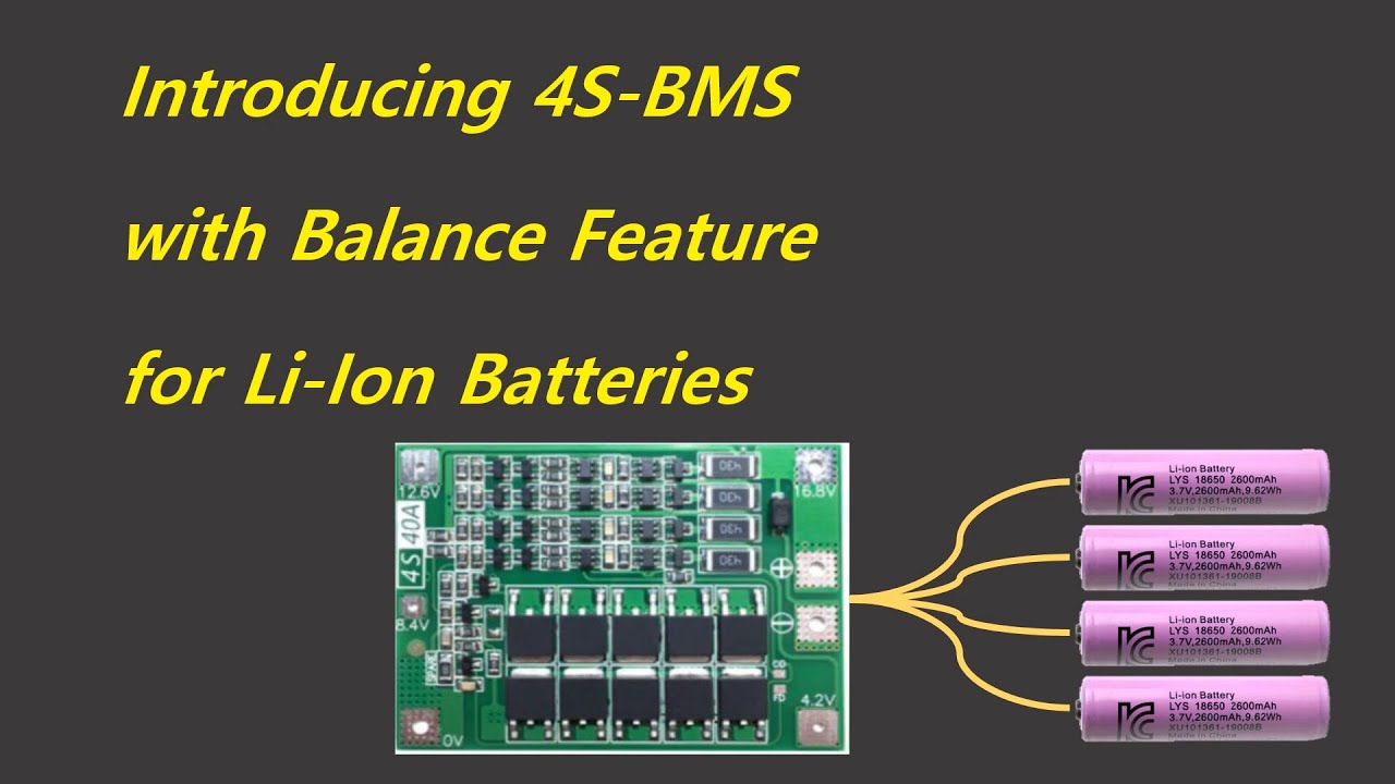Passive Balancer BMS for Li Ion Batteries - YouTube