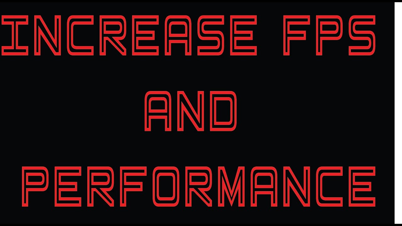 How to Increase FPS and Performance on any Game! - YouTube