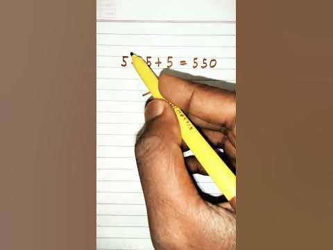 5+5+5=550 how this is possible ? with the help of any straight line. - YouTube