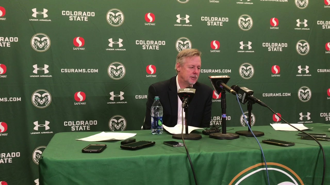 Interim CSU coach Steve Barnes proud of effort in loss to Nevada - YouTube