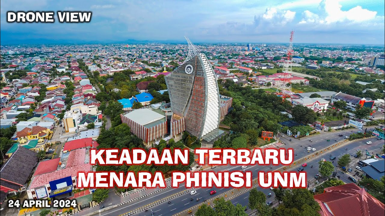 FOOTAGE DRONE UNM UNIVERSITAS NEGERI MAKASSAR 24-5-24 SULAWESI SELATAN ...