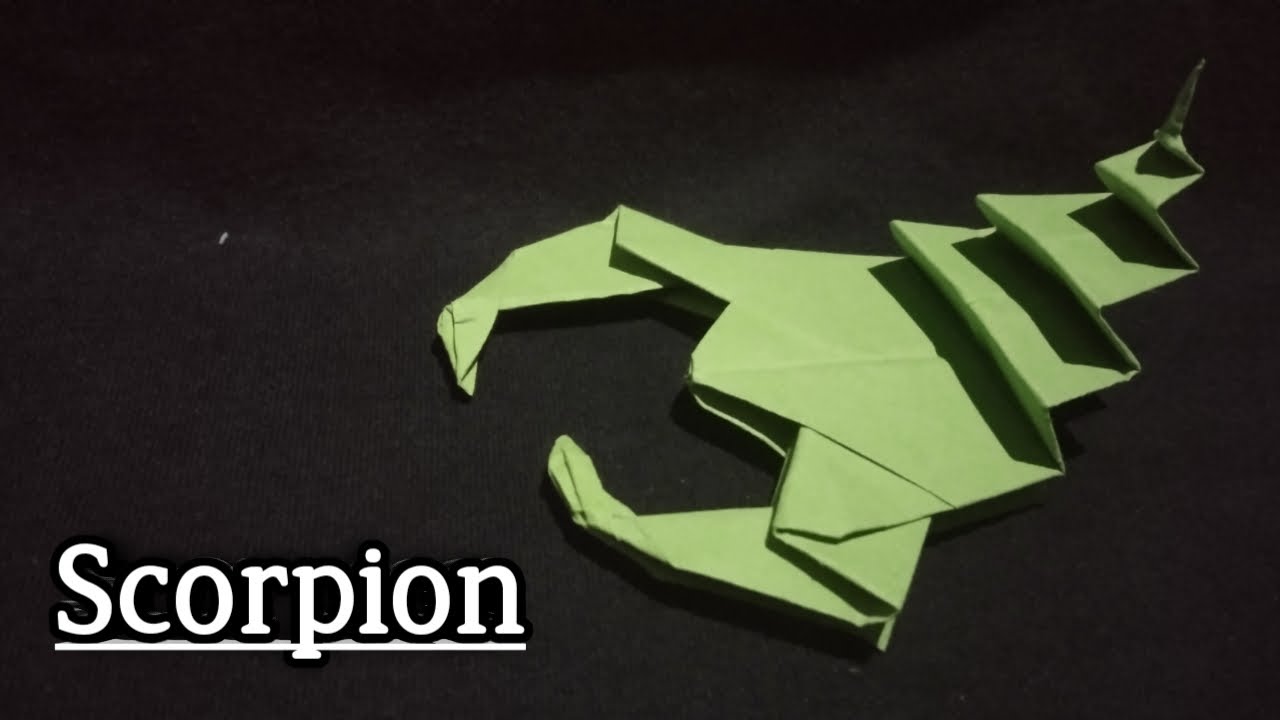 Easy Origami | How to Make a Scorpion Animal out of Paper - YouTube