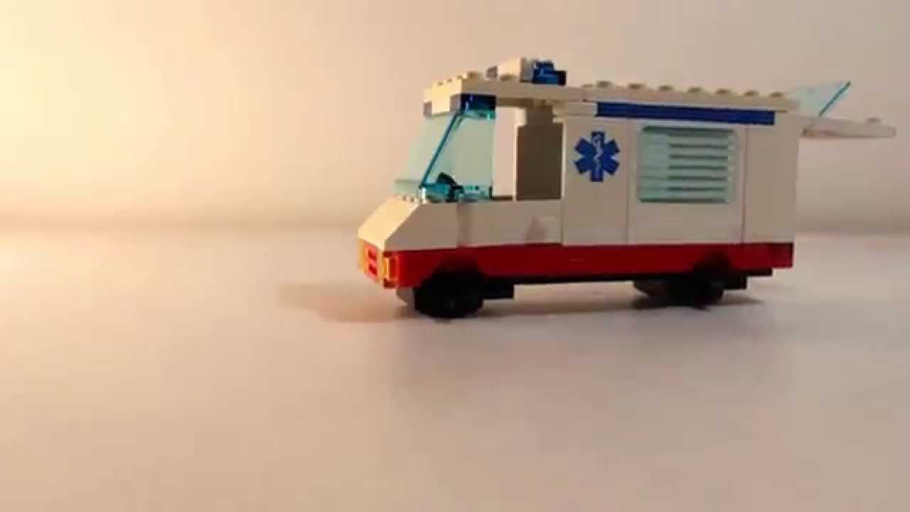 LEGO 6666 (1994 Ambulance) stop motion assembling movie - YouTube
