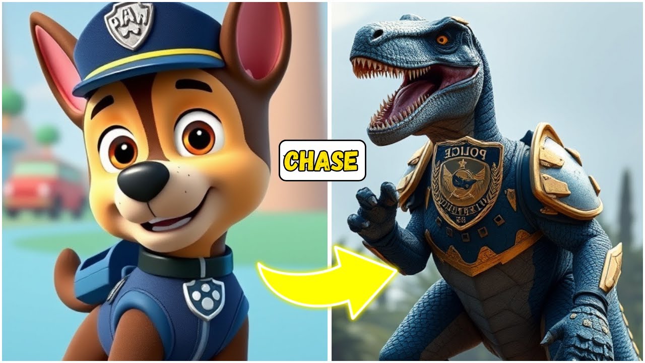 How Paw Patrol Characters Would Look as Dinosaurs 🦖 | Epic ...