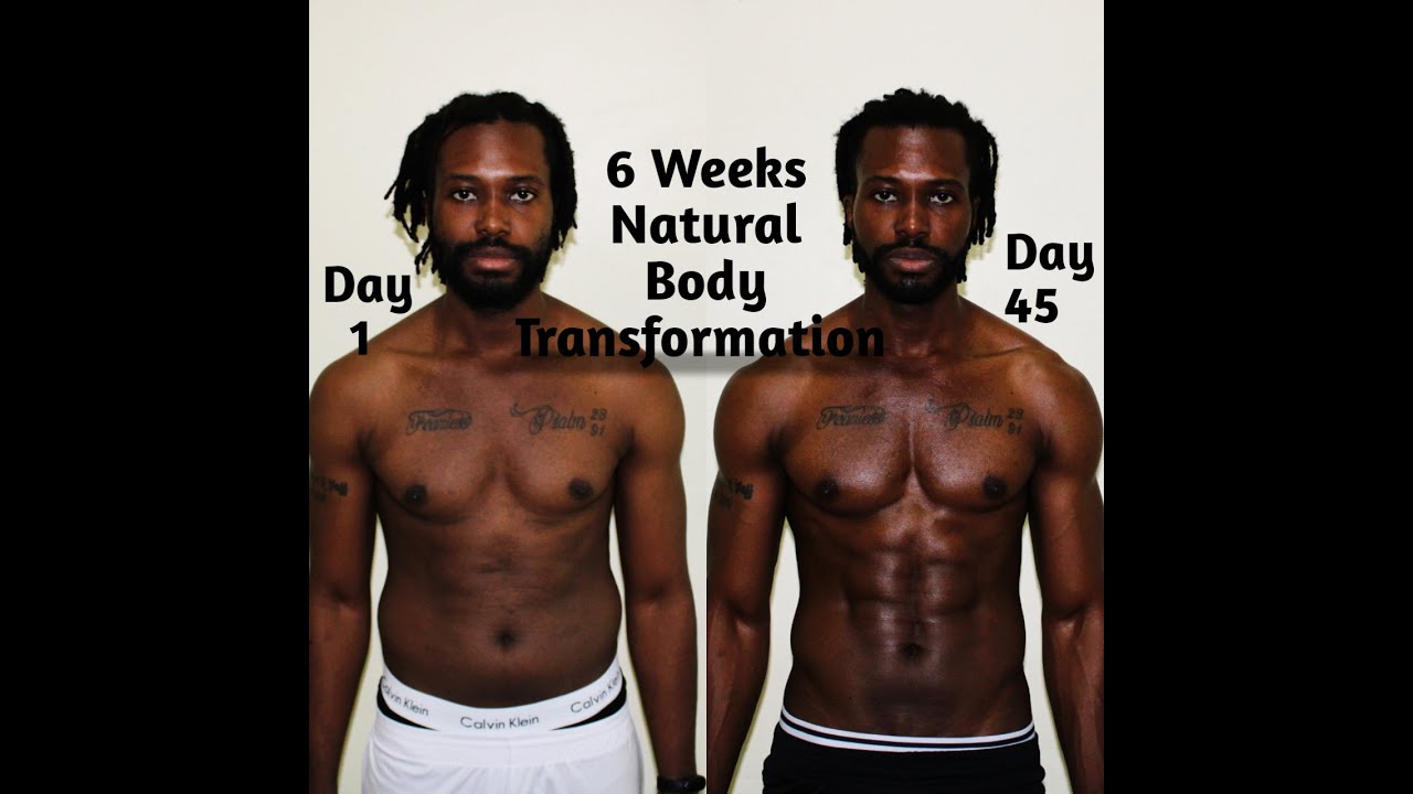 6 Weeks Natural Body Transformation from Fat to Fit. Diet and Workouts ...