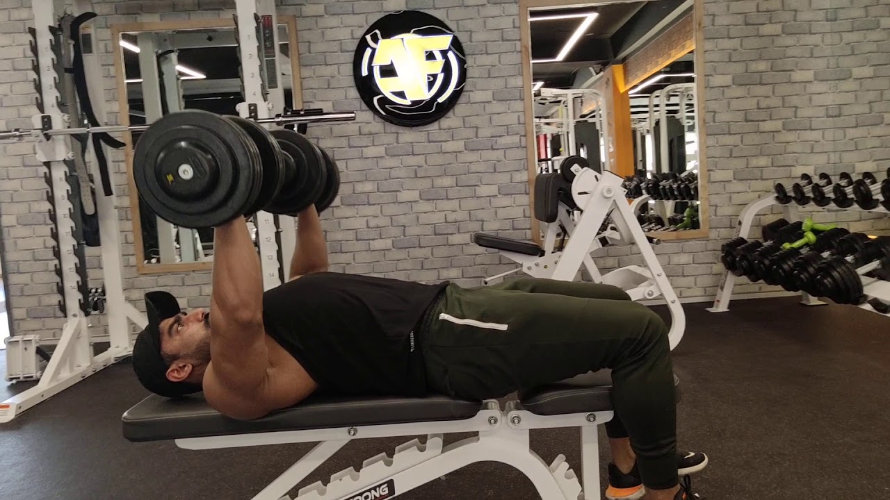 Prone Dumbbell Press - YouTube
