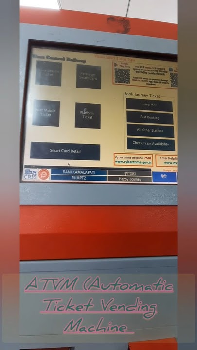 ATVM (Automatic Ticket Vending Machine) - YouTube