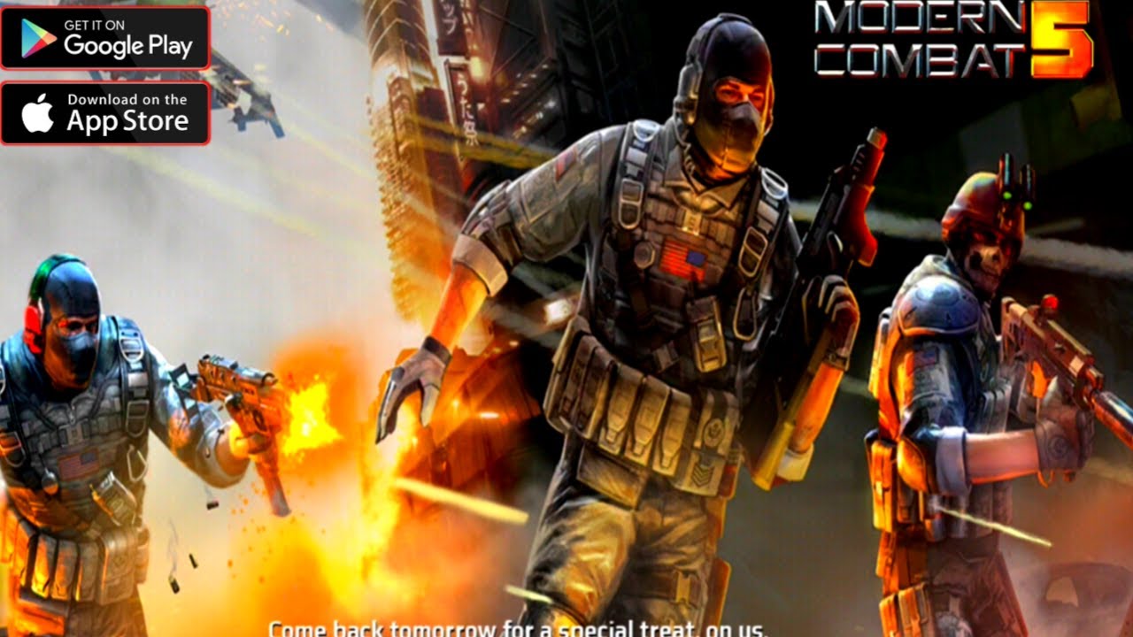 Modern combat 5 ! Best graphics & high sensitivity Android Game - YouTube