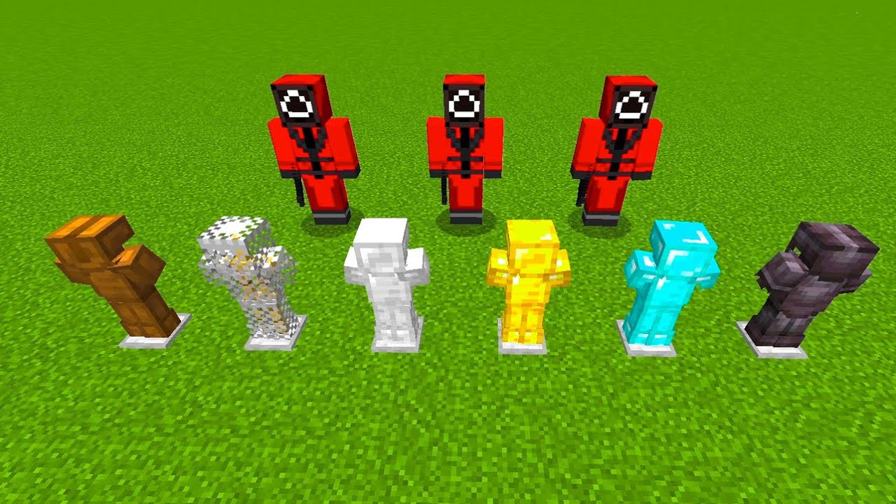 Which armor can save you from a squid game guard? - YouTube
