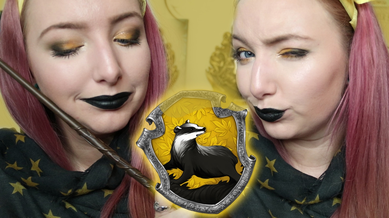 The Hogwarts Houses: HUFFLEPUFF | Makeup Tutorial - YouTube