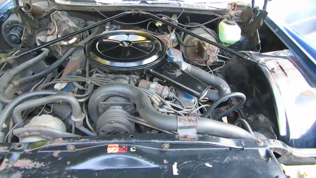 1971 Eldorado 8.2l 500CI Engine Running - YouTube