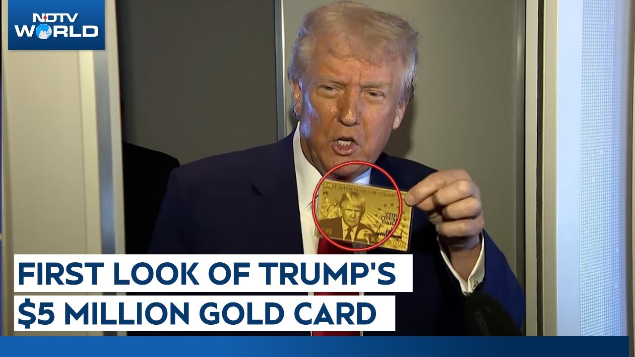 Trump Gold Card First Look | Trump Reveals $5 Mn Gold Card With His ...