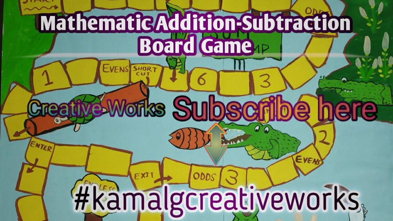 Mathematic Addition-Subtraction Board Game - YouTube