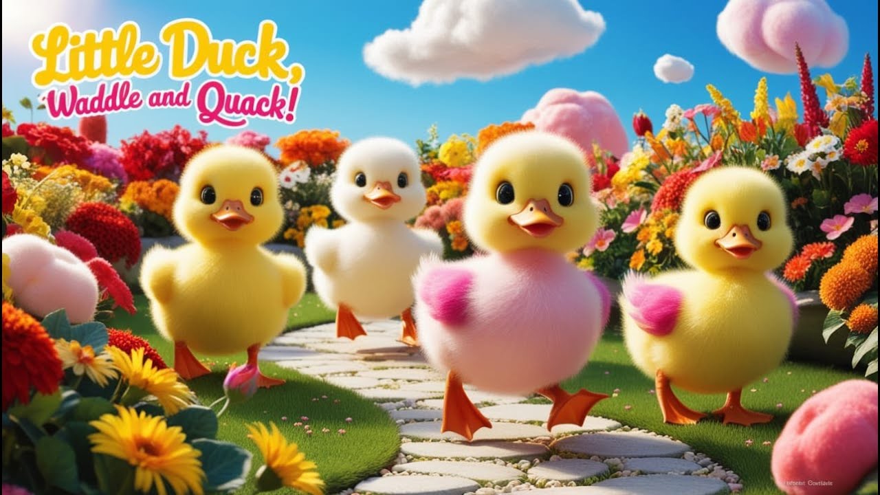 Little Duck, Waddle and Quack | Duck Song | Nursery Rhymes | Kids Song ...