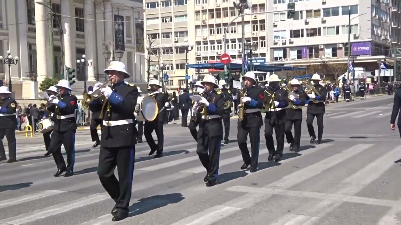 Η ΜΠΑΝΤΑ ΤΟΥ ΠΟΛΕΜΙΚΟΥ ΝΑΥΤΙΚΟΥ ΣΤΗΝ ΠΑΡΕΛΑΣΗ ΤΗΣ 25ΗΣ ΜΑΡΤΙΟΥ 2022 ...