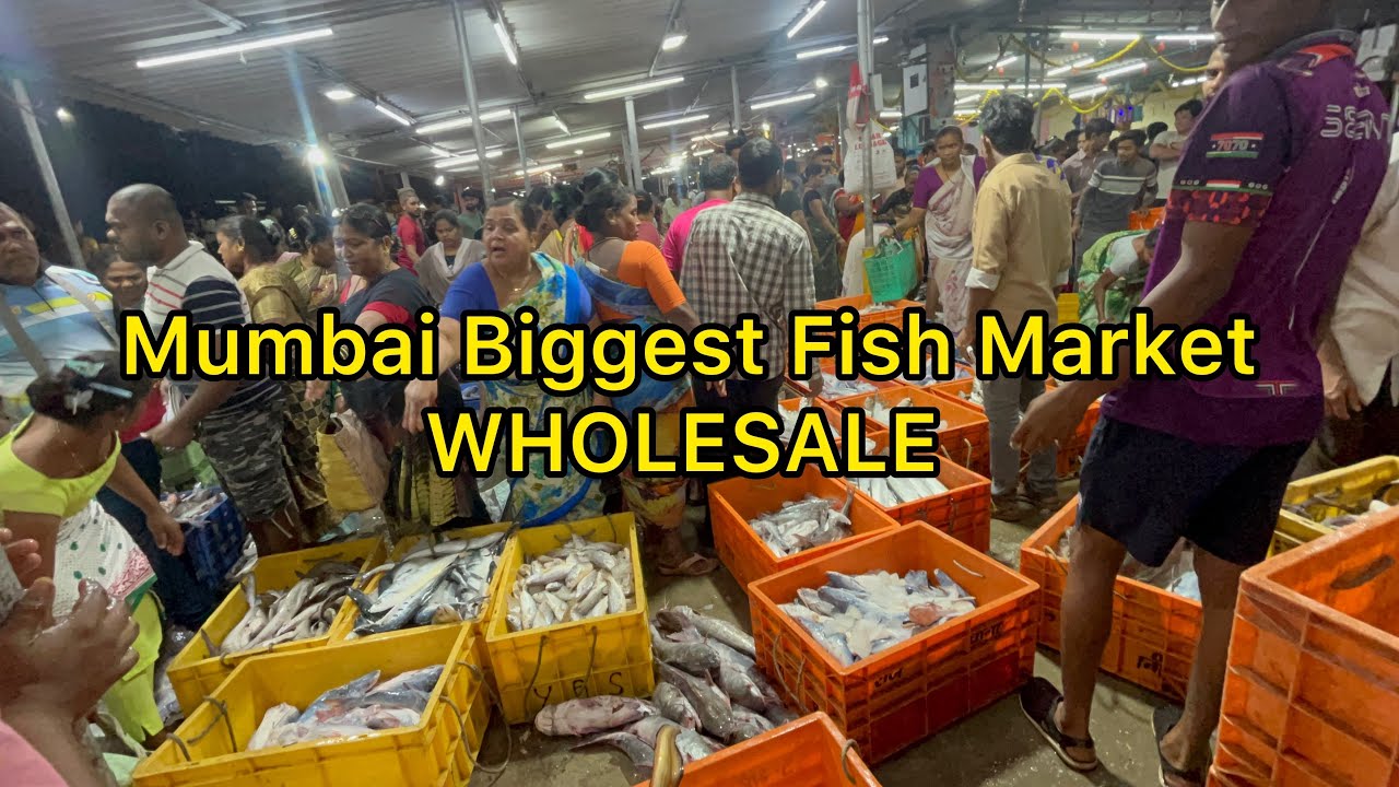 Mumbai Biggest Fish Market | Naigaon Fish Market 2024 | Fish Market ...