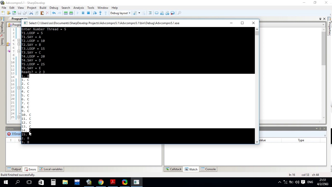 วิชาAdvComPro เรื่องThreading - YouTube