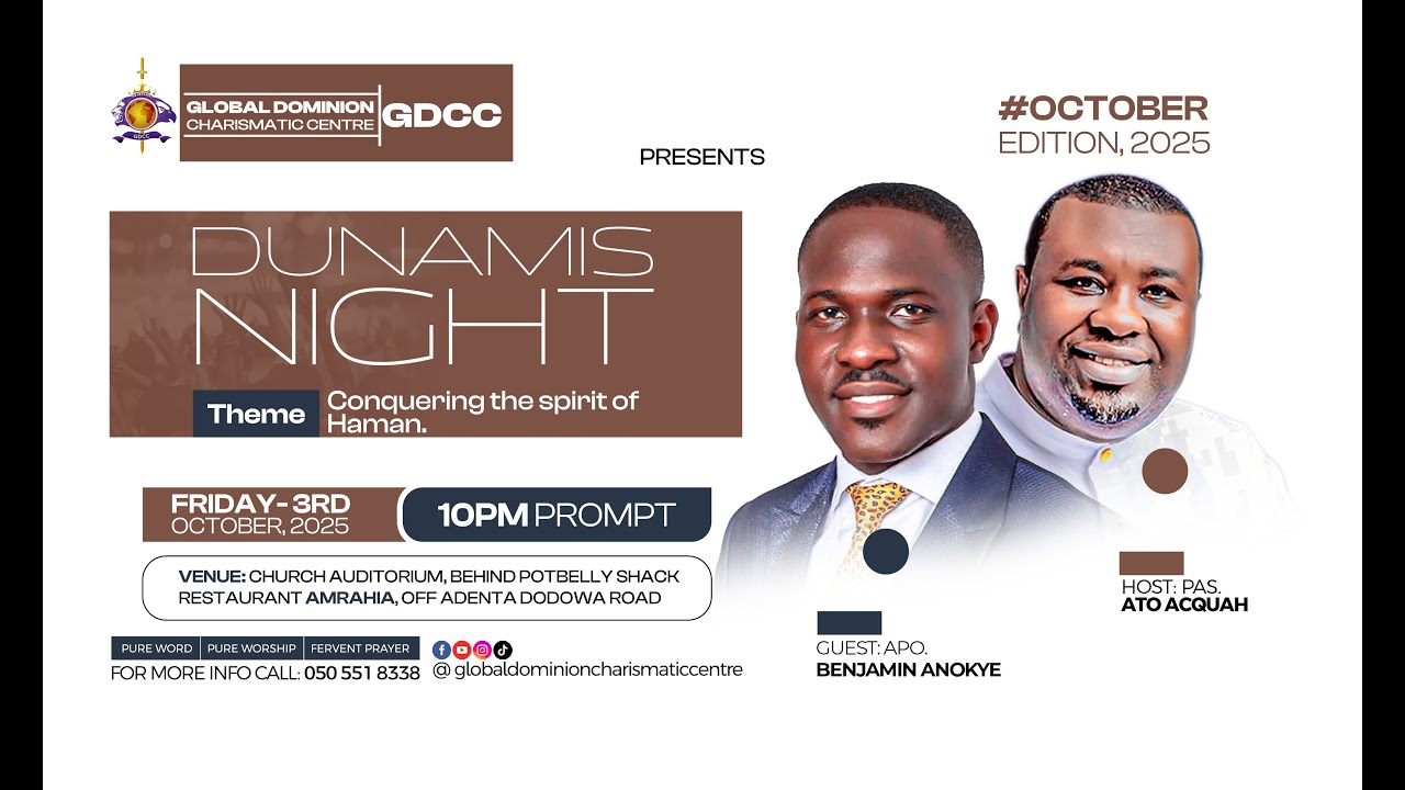 @GDCC DUNAMIS NIGHT SERVICE #OCTOBER EDITION 2025!! - YouTube
