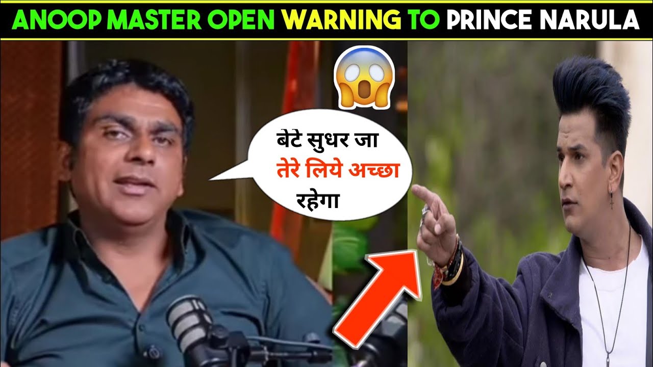 😲Omg Elvish Friend Anoop Master Warning ⚠️ On Prince Narula Elvish Yadav Vs prince narula l ...