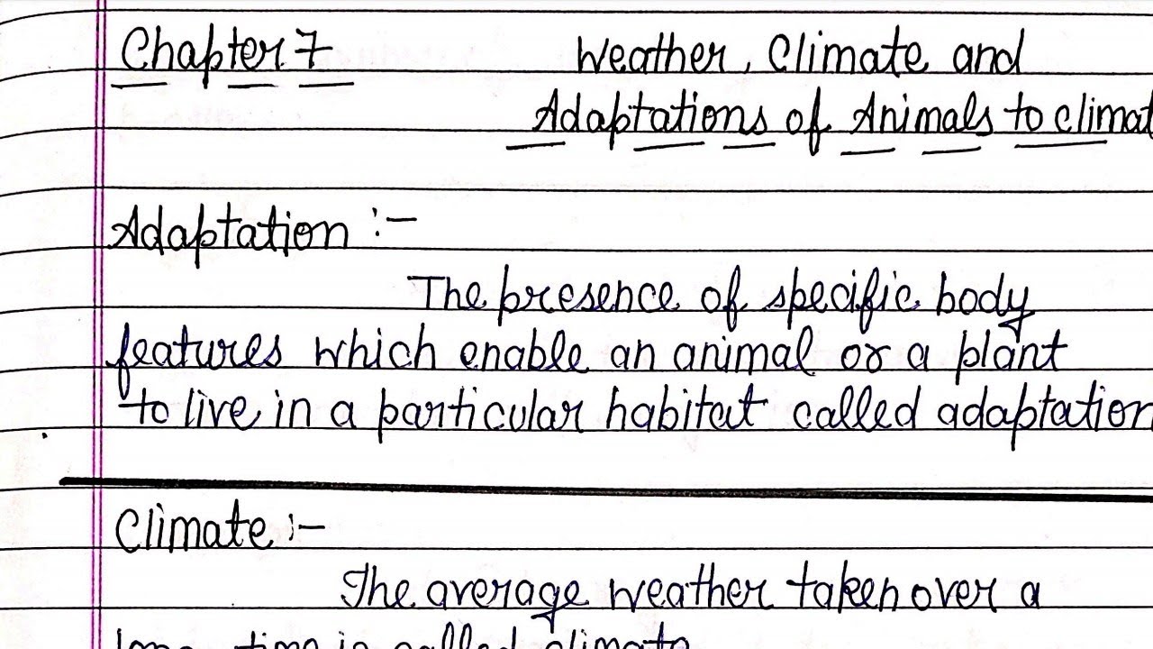 Class 7 Science Chapter 7 Weather Climate And Adaptations Of class-7-science-chapter-7-weather-climate-and-adaptations-of
