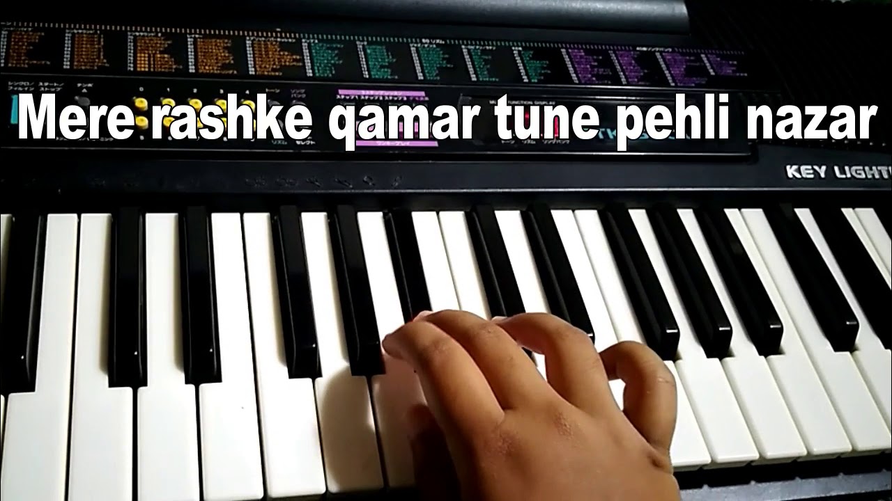 Mere Rashke Qamar - Piano Cover With Lyrics - Baadshaho | Ajay Devgn ...