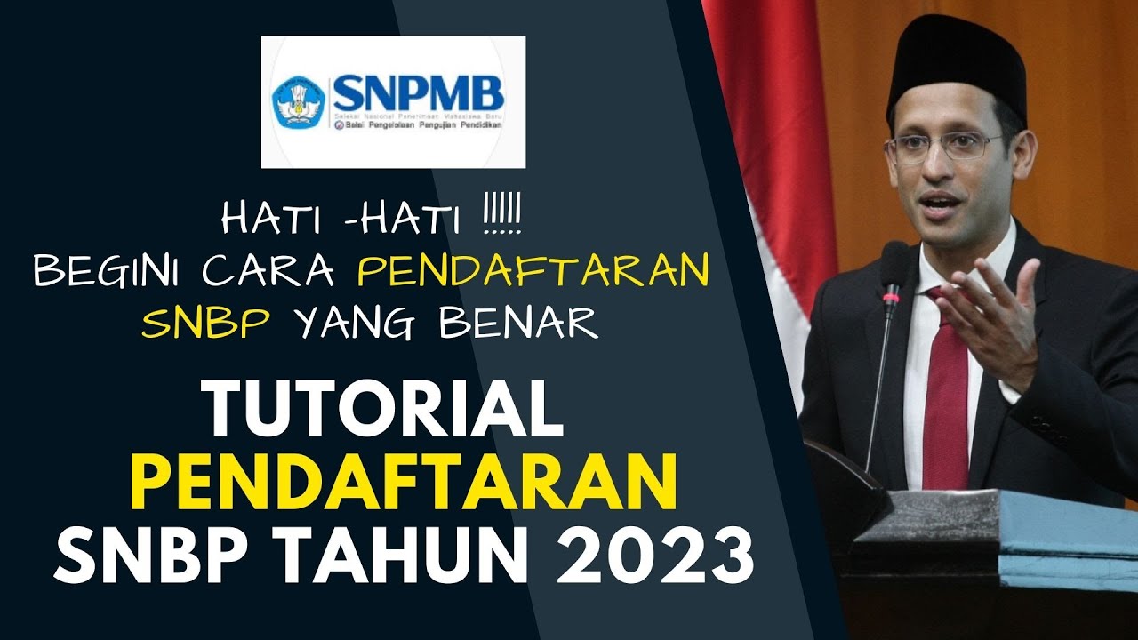 TUTORIAL LENGKAP PENDAFTARAN SNBP TAHUN 2023 (BEGINI CARA YANG BENAR ...