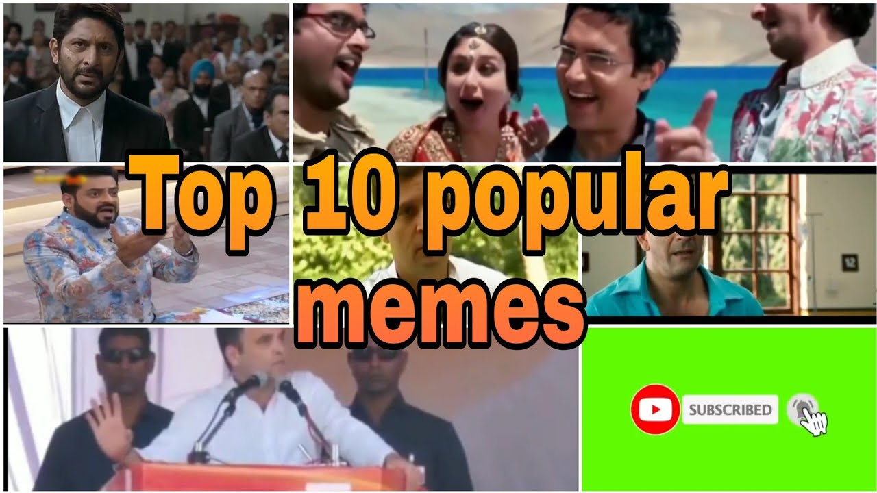 10 funny memes video youtuber use || popular memes || download link ...