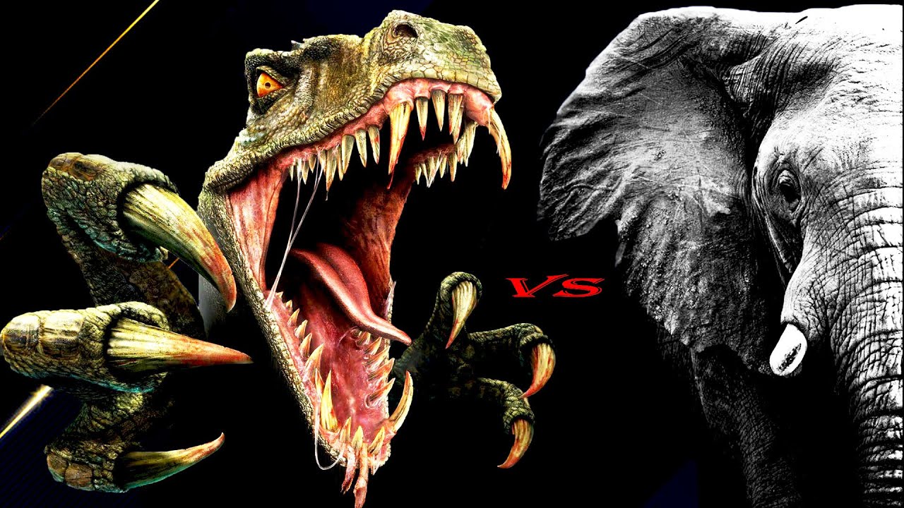 Elephant vs Raptor Dinosaur Fight Video | Who would win a fight? - YouTube