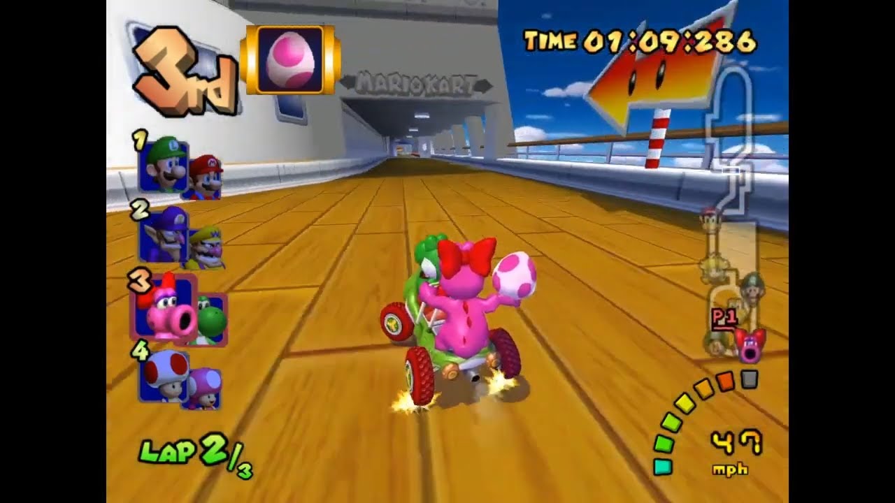 Mario Kart: Double Dash!! - Daisy Cruiser 100cc (Yoshi & Birdo w/ Turbo ...