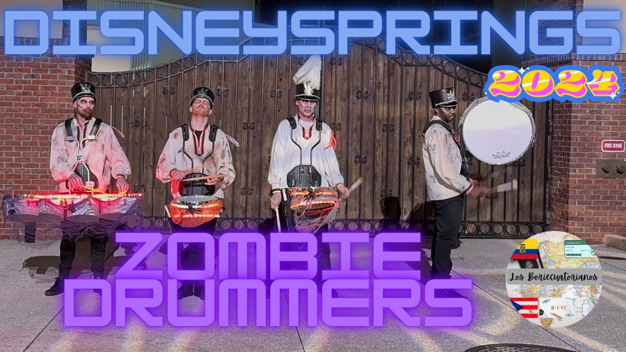 Disney Springs Zombie Drummers Full Show 4K - YouTube