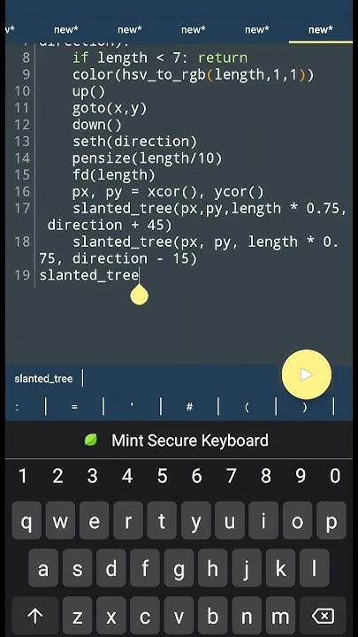 Python Turtle Design Using Mobile Phone 🐢🔥 Shorts Youtubeshorts Python Program Pythonturtle