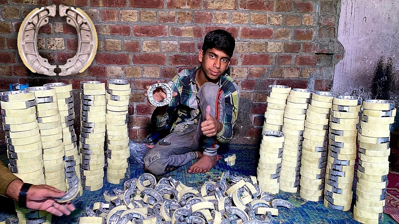 How Motorcycle Brake Shoes are Made | Impressive Process #brakeshoe ...