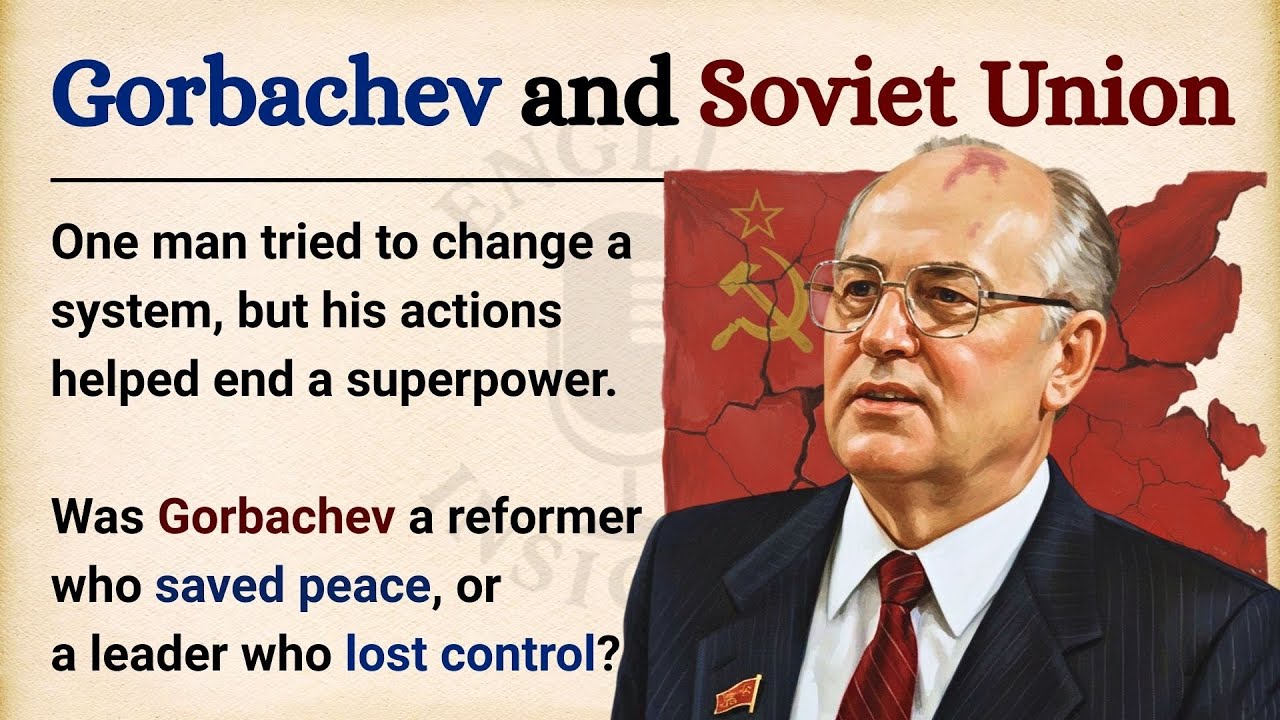 Mikhail Gorbachev: The Fall of Soviet Union || Learn English Through ...