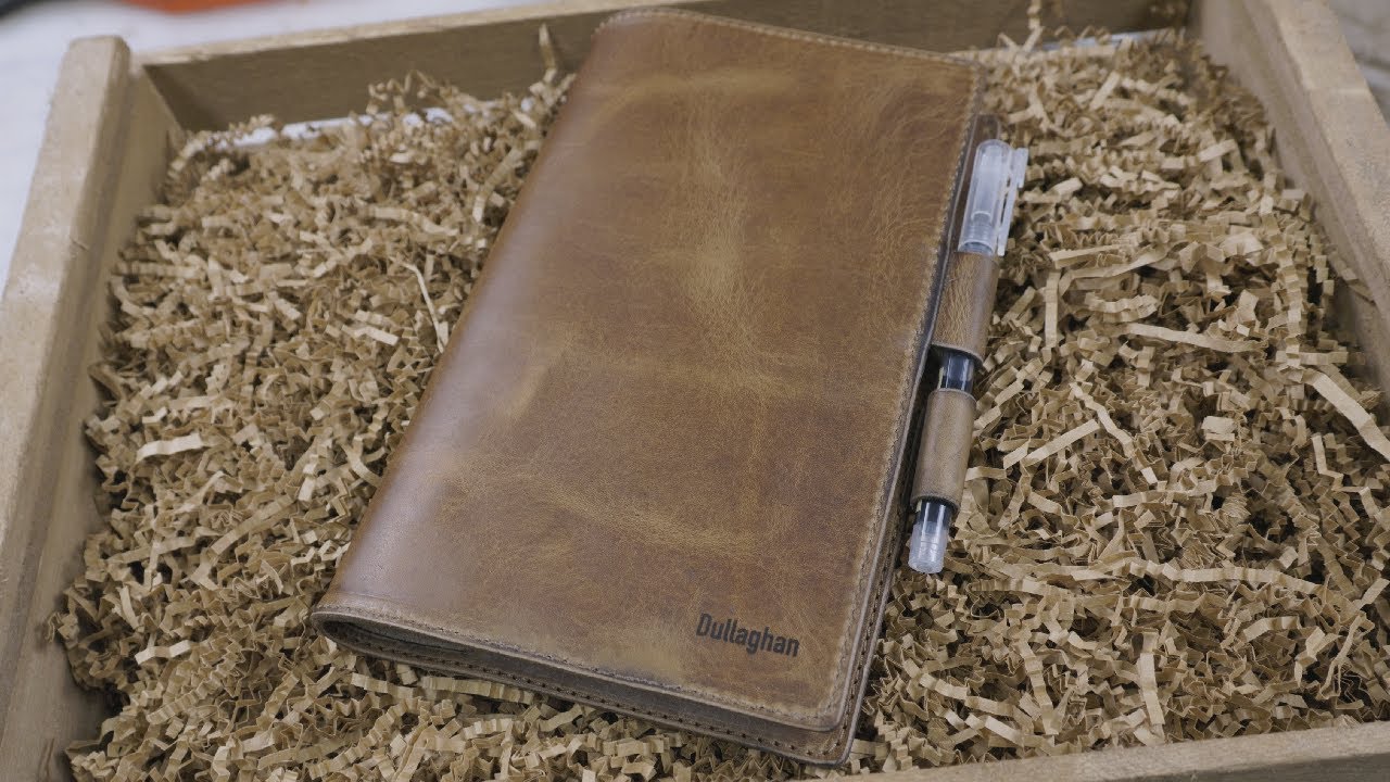How to Make a Rustic Leather Notebook Cover | Walkthrough - YouTube