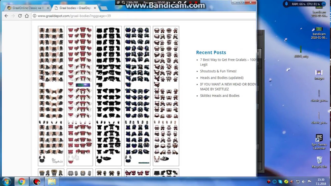 GraalOnline Clasic how to get upload head and body! - YouTube