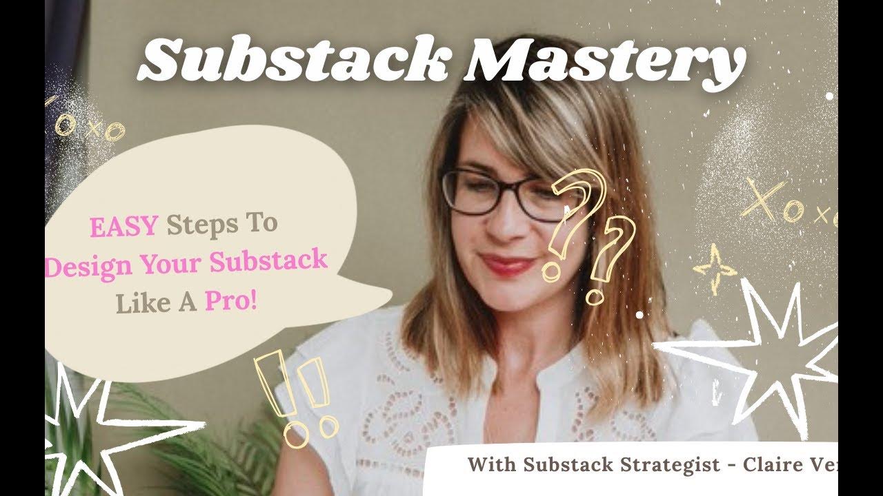 3. Stay Creative on Substack - Two design Tips - YouTube