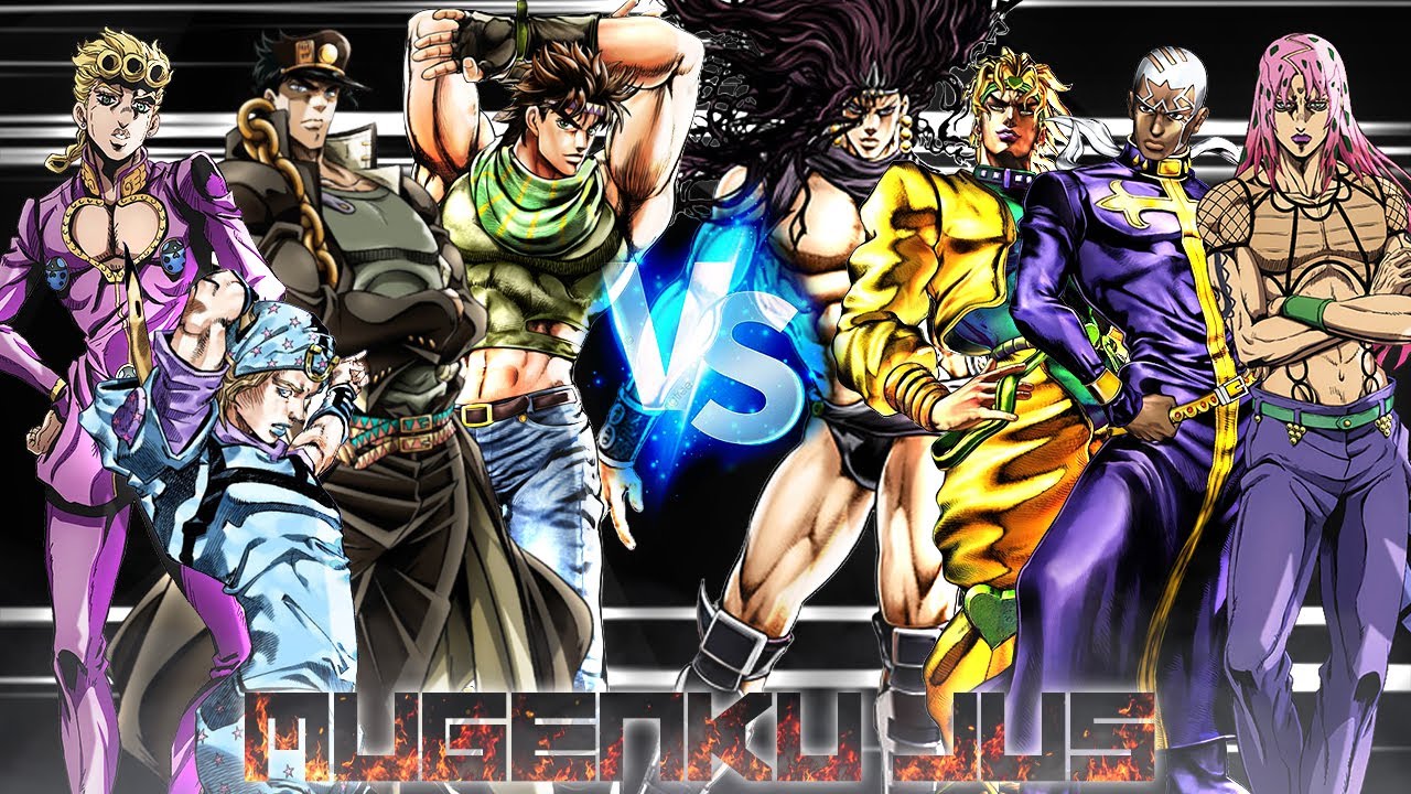 Jotaro, Joseph, Giorno, Johnny and VS Dio, Pucci, Ultimate Kars, and ...