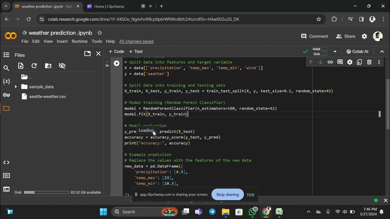 Weather Prediction System Project using Machine Learning | Predicting ...